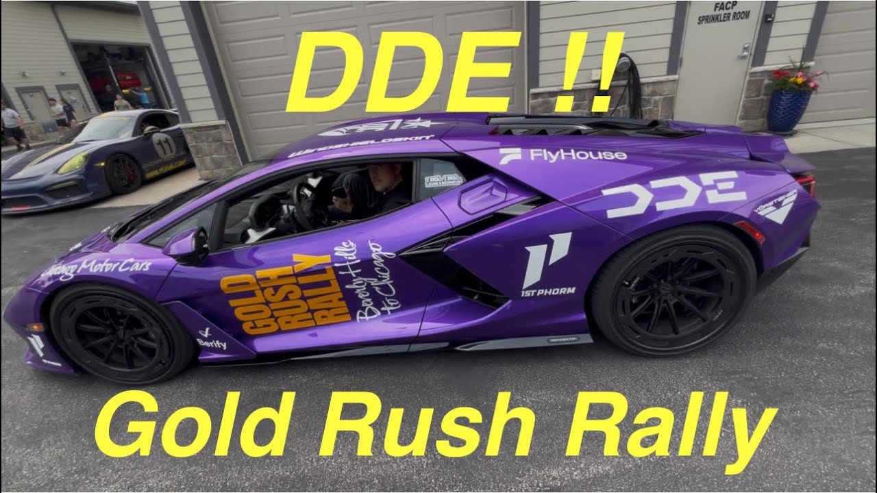 Daily Driven Exotics and the Gold Rush Rally Finish Line - YouTube