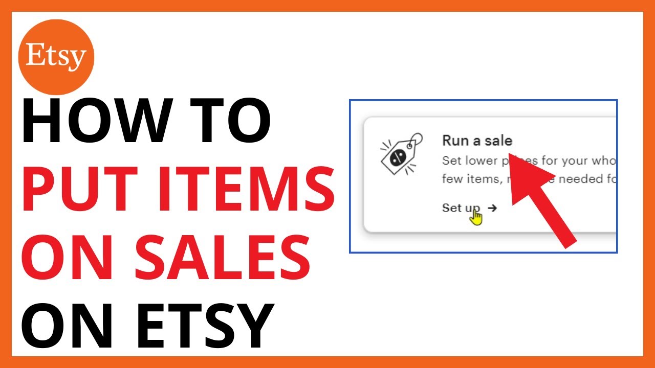 How to Put Items on Sale on Etsy [QUICK & EASY] - YouTube