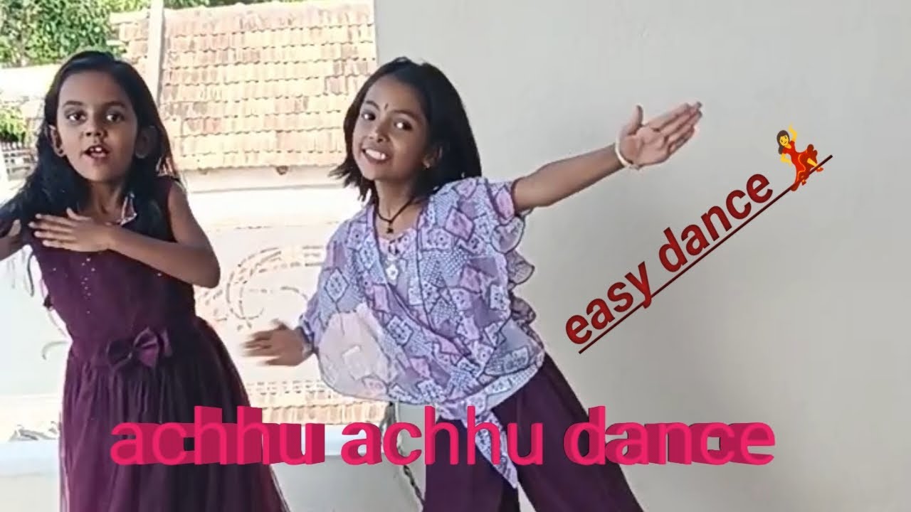 dance for kids easy dance venakshipari achu achu dance dancegirl's dance - YouTube