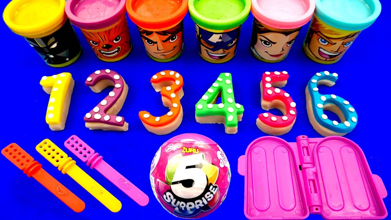 Learn Colors with Play Doh and Making Ice Cream Popsicles Zuru 5 ...
