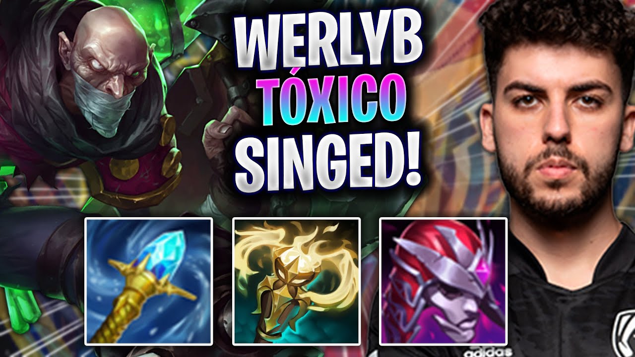 WERLYB JUGANDO LO MÁS TÓXICO! - HRTS Werlyb Juega Singed Top vs Illaoi ...