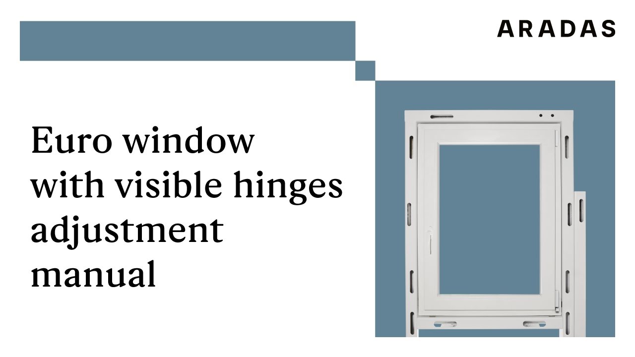 Turn tilt window with visible hinges adjustment manual - YouTube