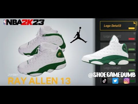 How To: Jordan XIII “Ray Allen” on NBA 2K23 Shoe Creator - YouTube
