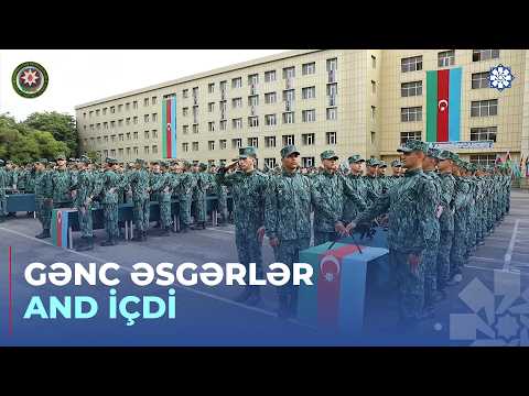 DSX-nin hərbi hissələrində gənc əsgərlərin andiçmə mərasimi olub