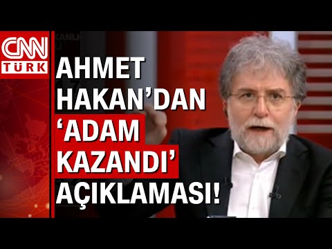 Ahmet Hakan'dan dikkat çeken 'Adam Kazandı' açıklaması!