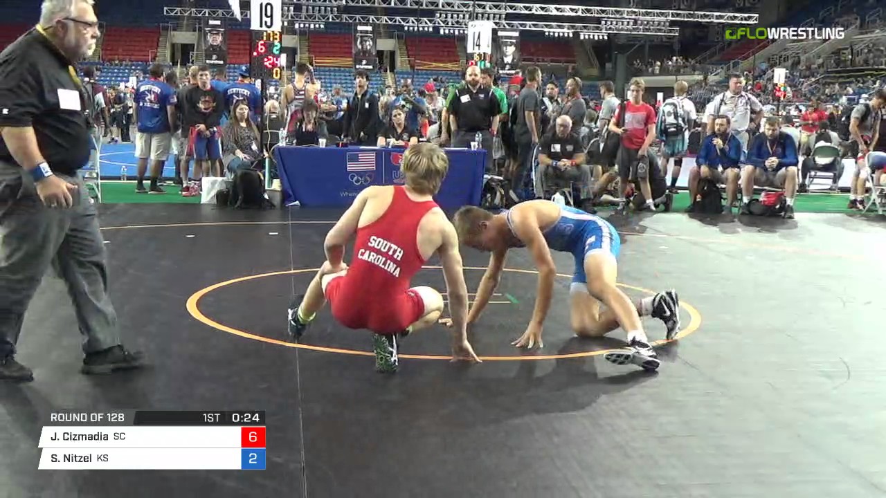 Cadet FS 138 Round of 128 - Josh Cizmadia (SC) vs. Seth Nitzel (KS ...