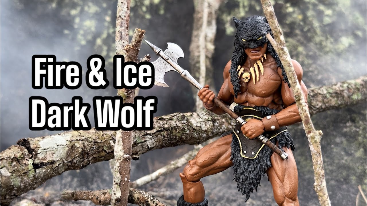 Fire & Ice Dark Wolf action figure - YouTube