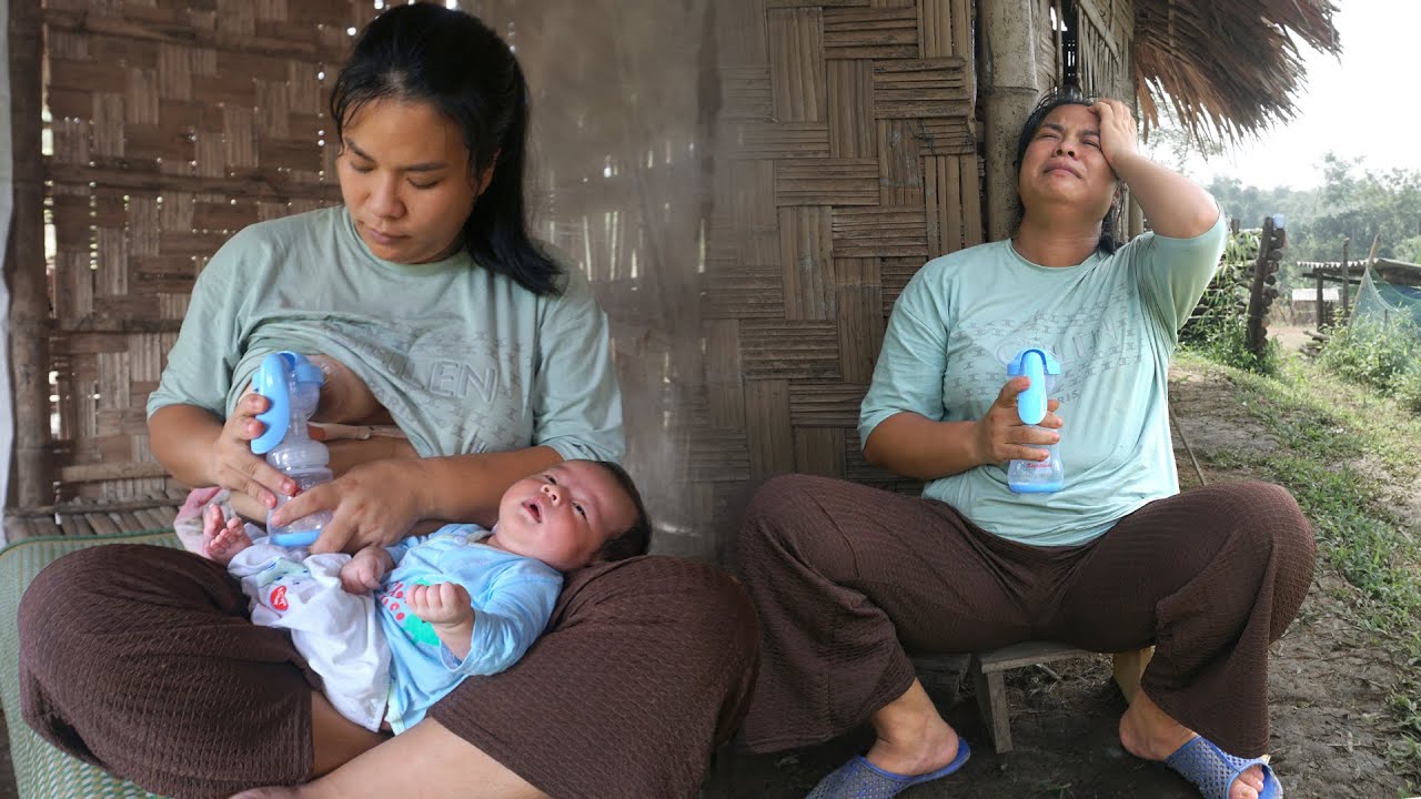 Raising 15-day-old Newborns: Baby Cries for Milk, Mother Lost Milk ...