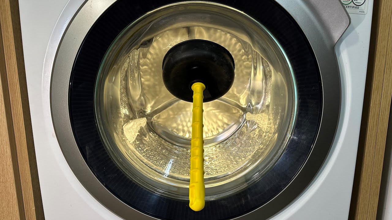 Experiment - Drain Plug - in a Washing Machine - YouTube