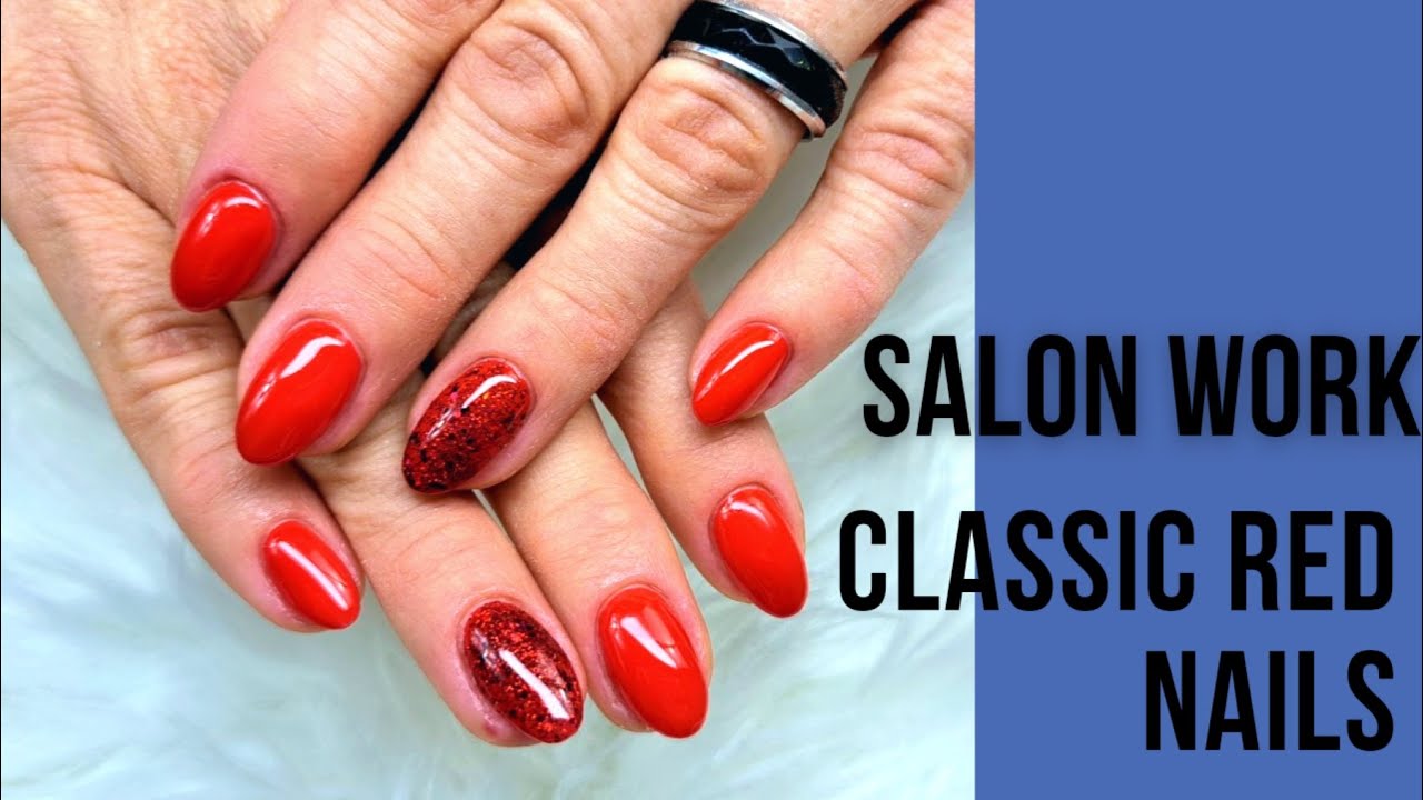How to Make Classic Red Nails - YouTube
