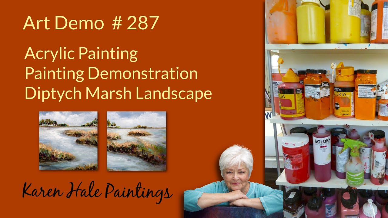 Art Demo,Acrylic Painting, Landscape, Art Technique, Demo #287 - YouTube