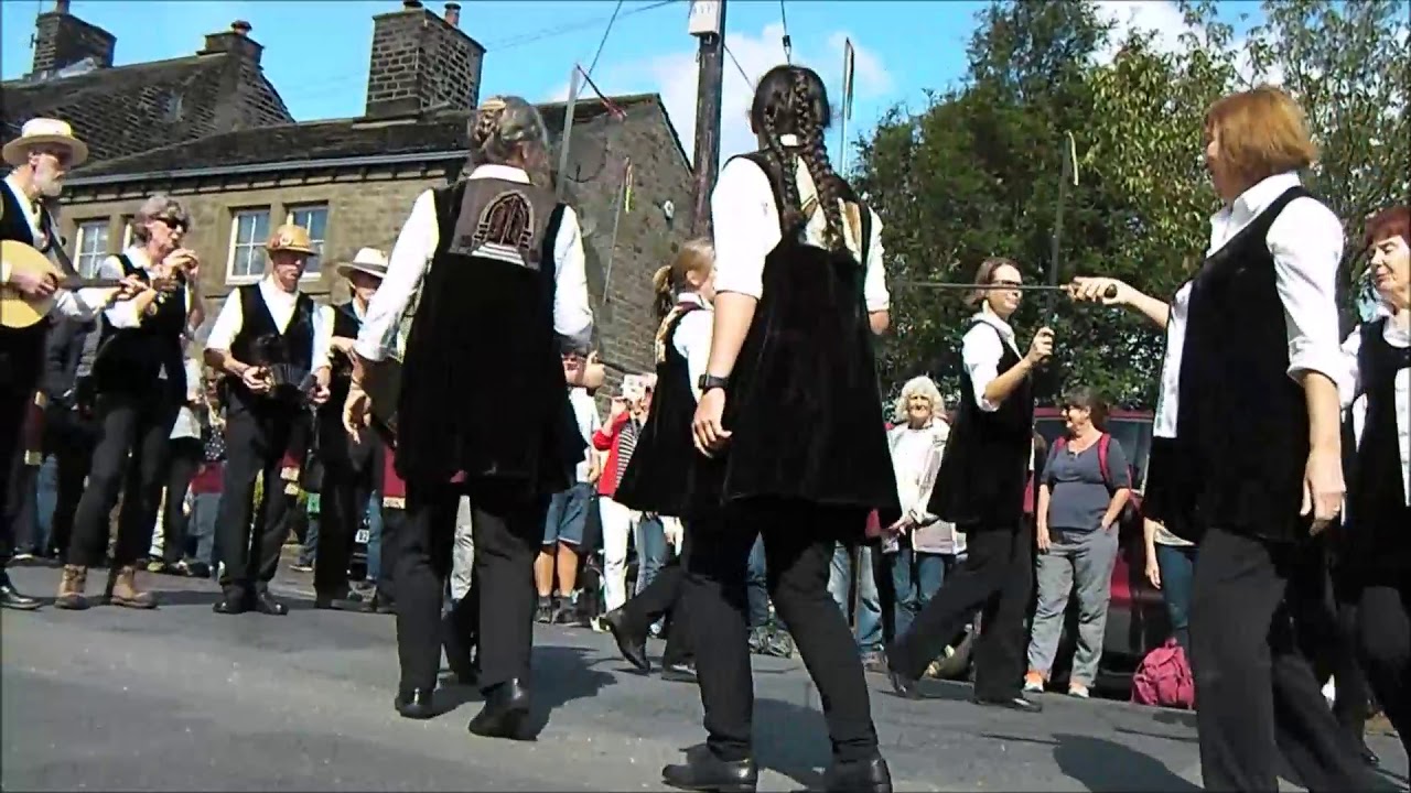 Ryburn Longsword dancing Long Room at Scarborough at the Rushcart pub ...