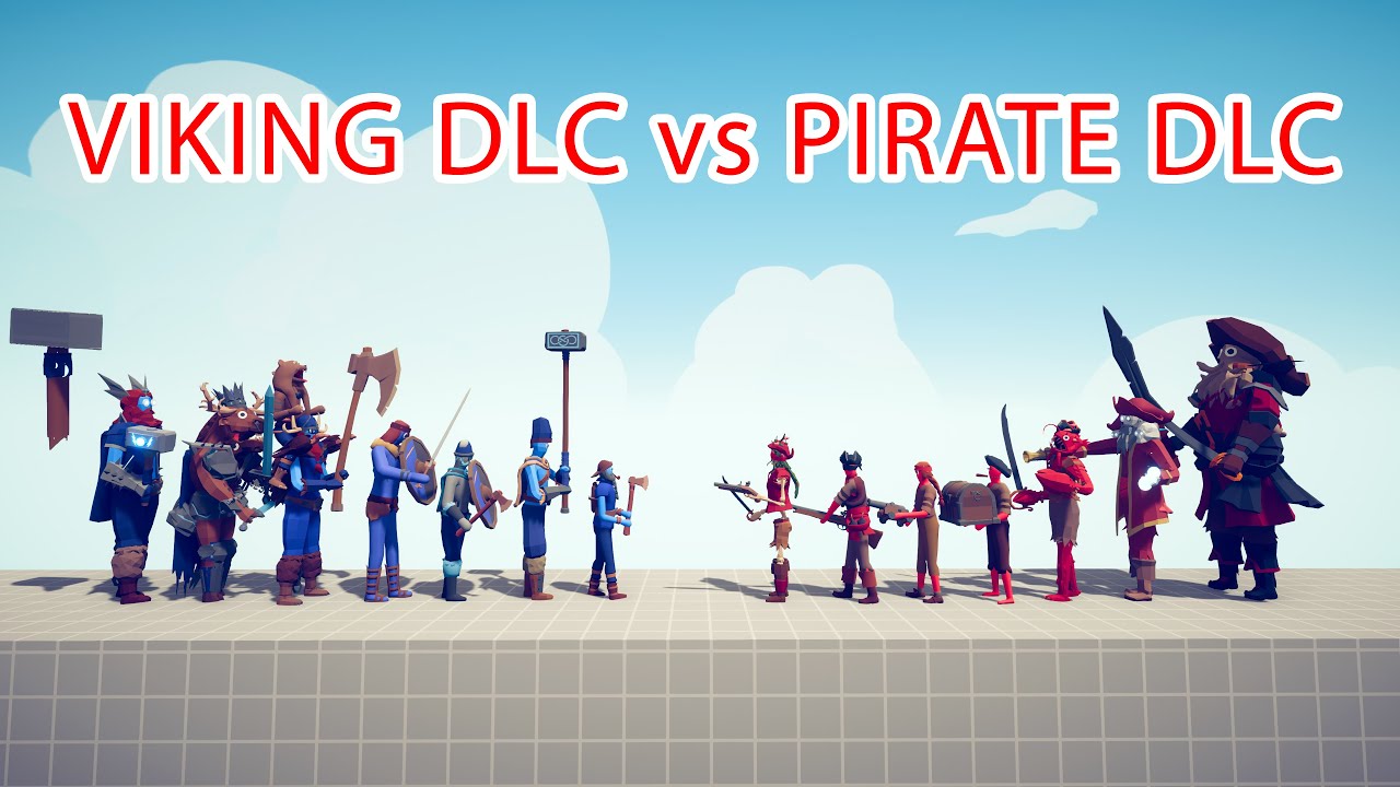 VIKING DLC TEAM vs PIRATE DLC TEAM - Totally Accurate Battle Simulator ...