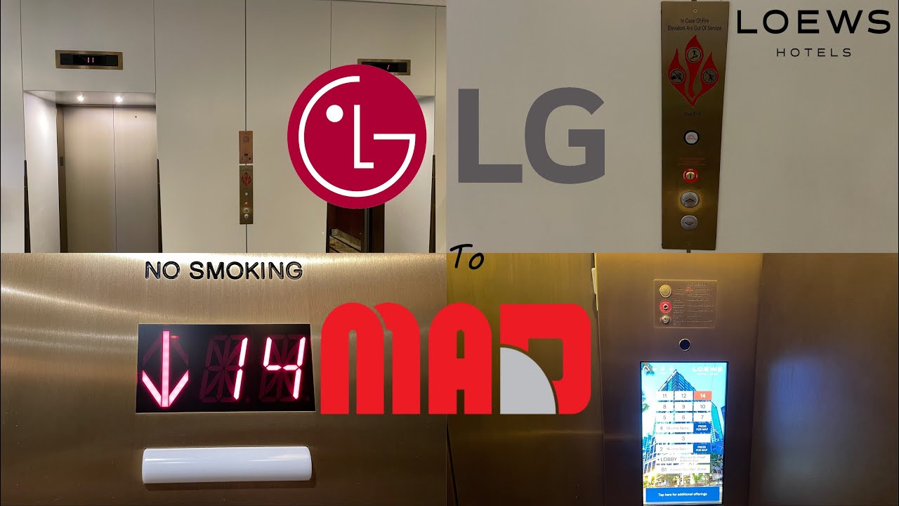 Awesome LG/Sigma (Now MAD) Traction Elevators | Loew’s Hotel 1000 ...