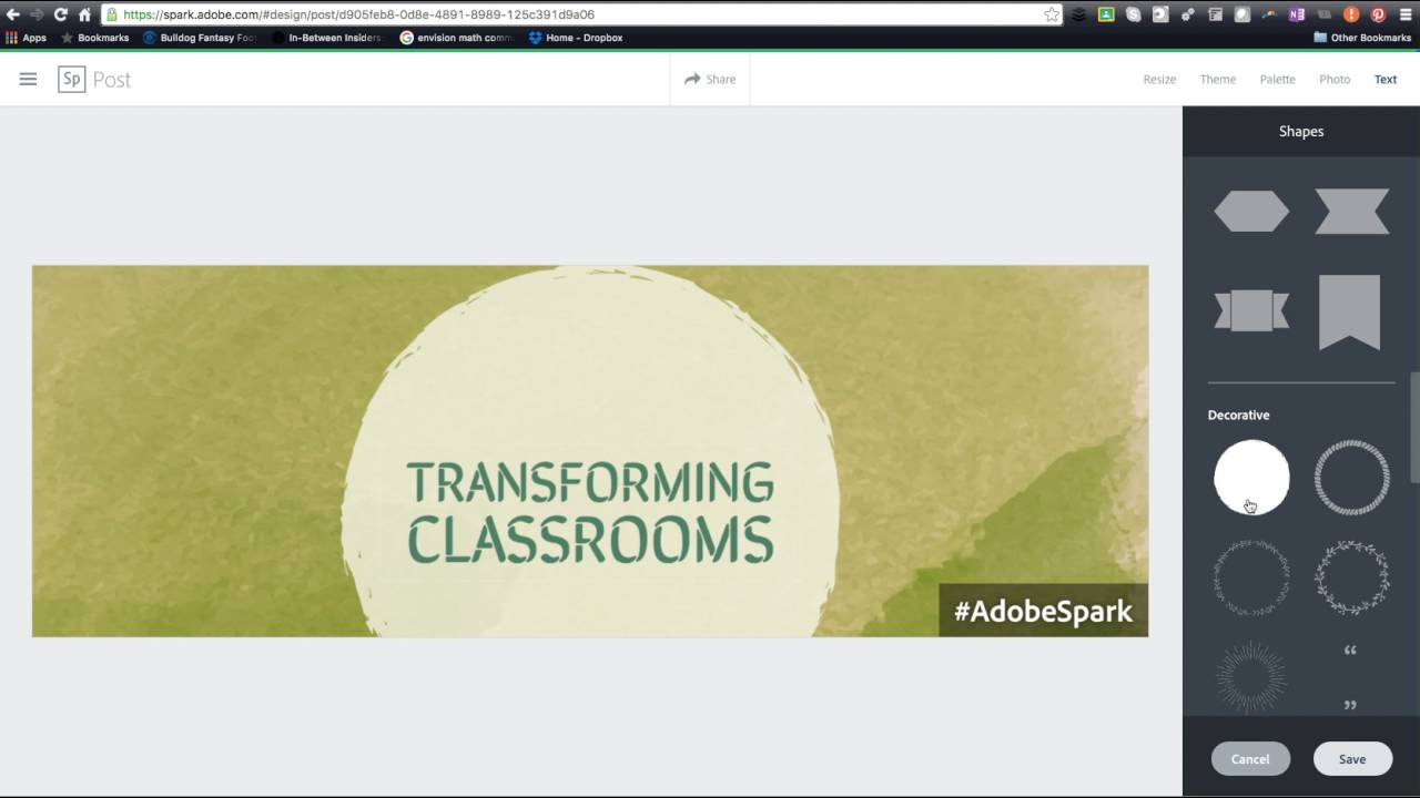 Google Classroom Tutorial - Adobe Spark for Theme Creation - YouTube