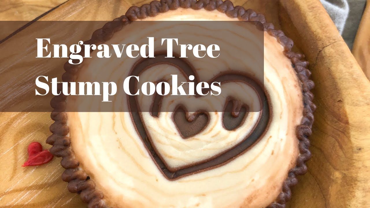 Engraved Tree Stump Cookie Tutorial- Cookie Concepts - YouTube