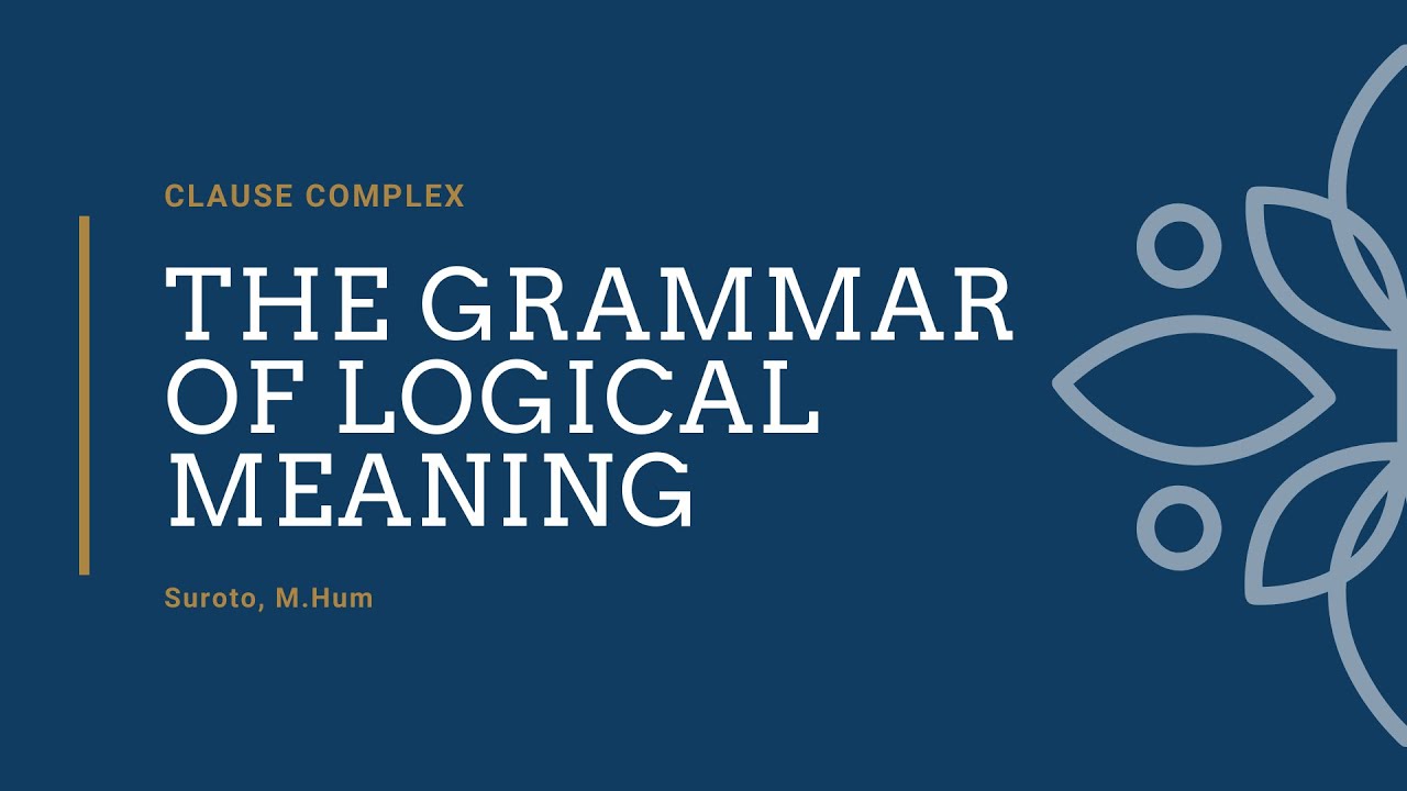 CLAUSE COMPLEX 1 TAXIC RELATION - YouTube