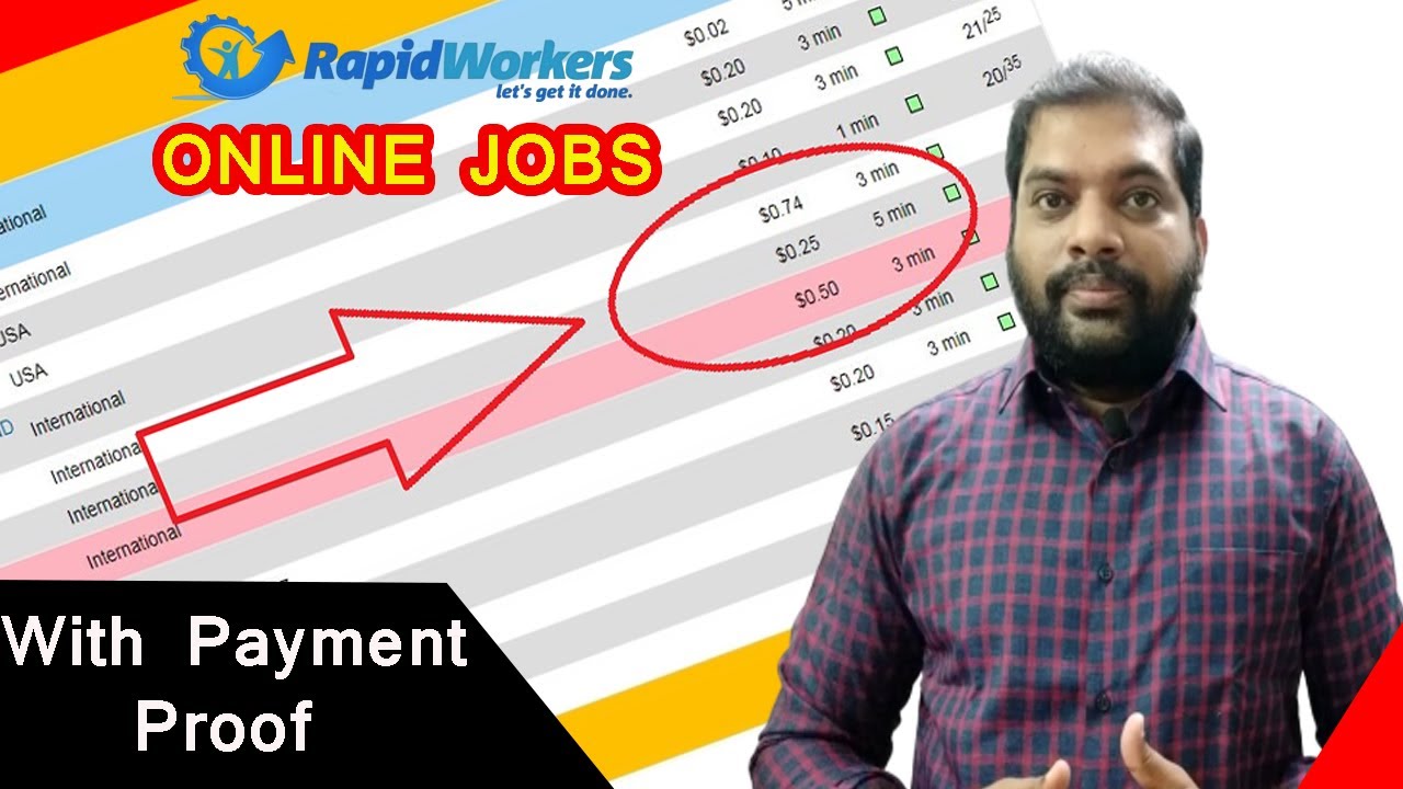 How to earn money on rapidworkers with payment proof online jobs ...