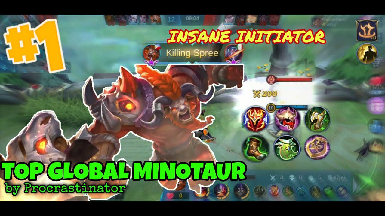 BEST BUILD MINOTAUR TERSAKIT 2021 - TOP GLOBAL MINOTAUR - MINOTAUR TUTORIAL - MLBB - YouTube