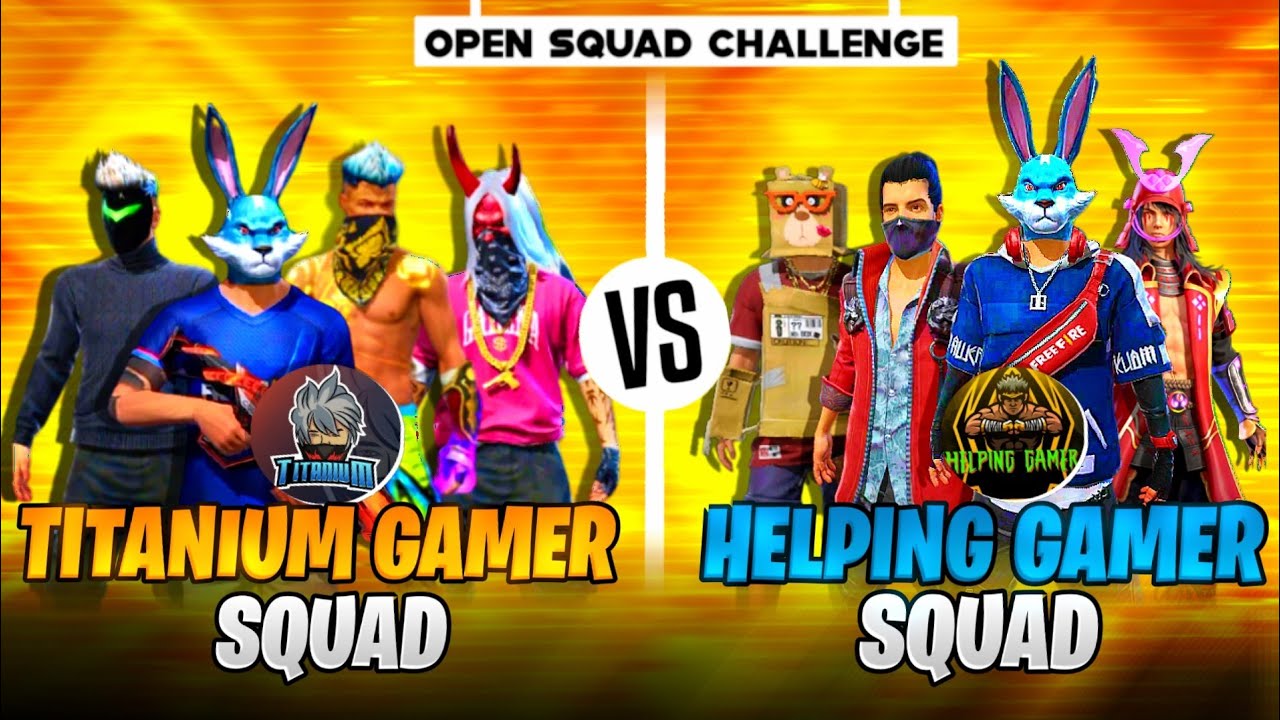 TITANIUM GAMER VS HELPING GAMER || TNM SQUAD VS HG SQUAD || @TITANIUM ...