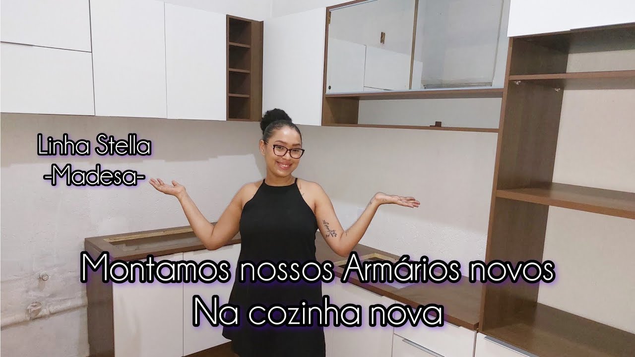 Chegaram os armários da minha cozinha nova: Montamos tudo | Cozinha Modulada Stella da Madesa ...