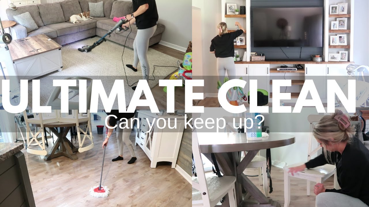 ULTIMATE CLEAN with ME Can You Keep Up With Me? | Whole House Clean ...