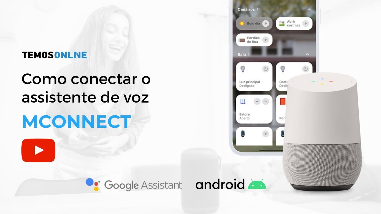 Como configurar a APP MCONNECT / Android com Google Assistant - YouTube