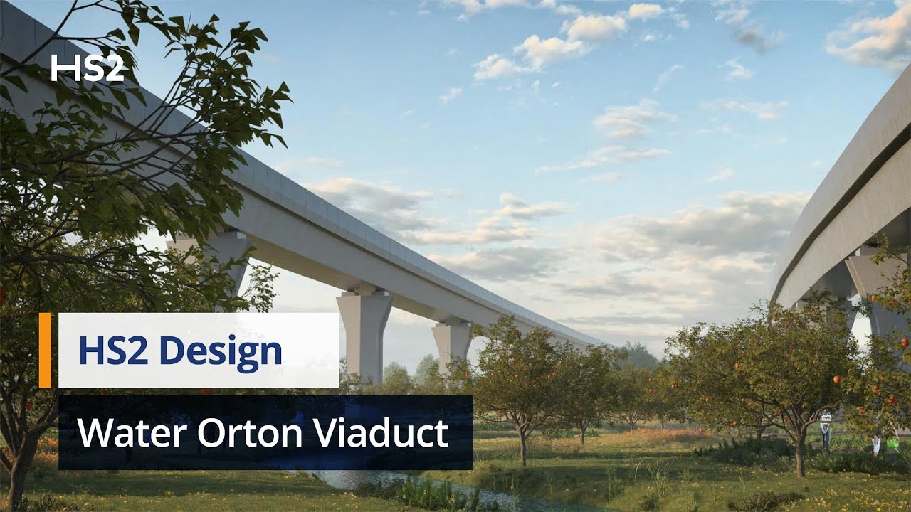 Design of HS2’s viaducts at Water Orton in Warwickshire revealed ...