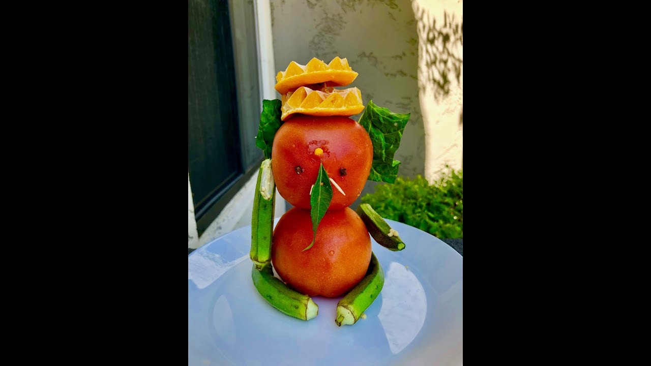 making eco friendly vegetable ganesha at home step by step - YouTube
