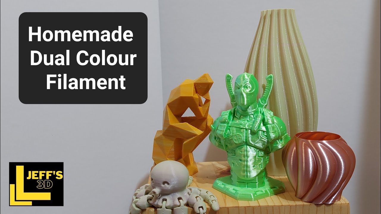How to Make a Dual Colour Filament at Home - YouTube