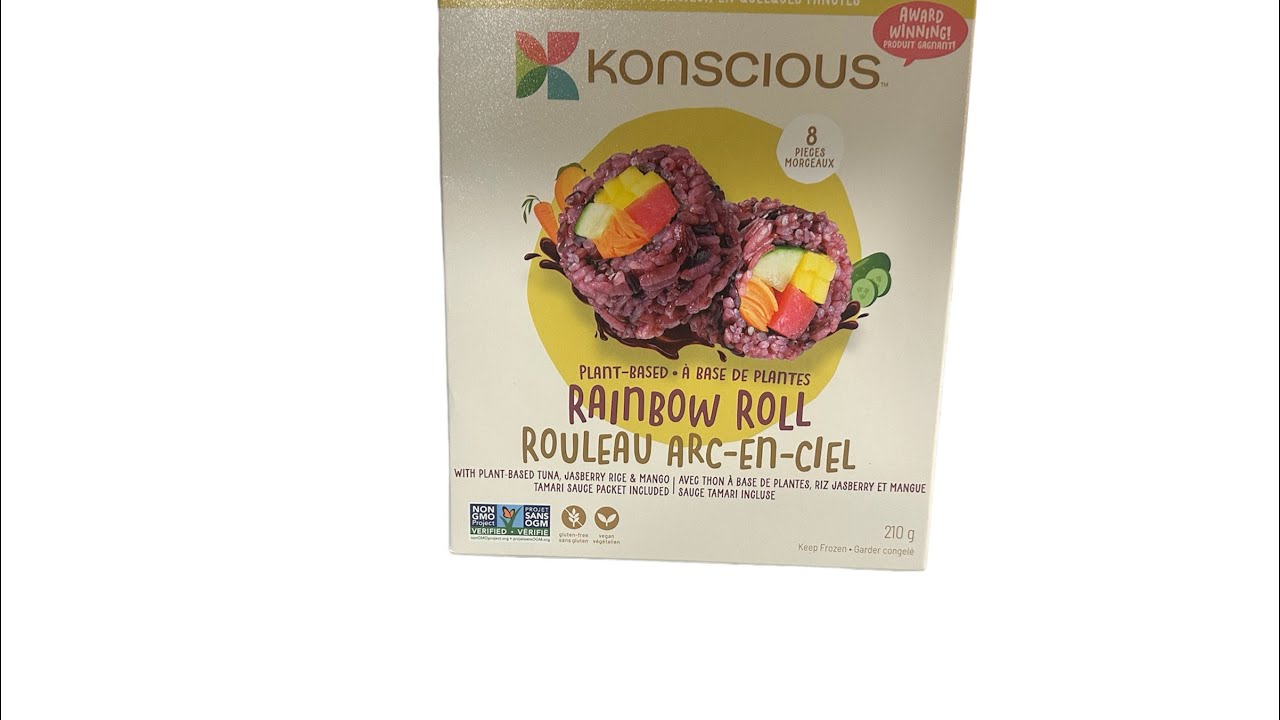 Konscious Rainbow Roll #veganfoodtastetest #konscious #rainbowroll ...