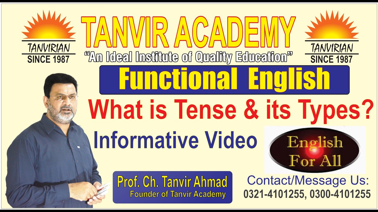 What is tense and its Kinds | English Grammar | TANVIR ACADEMY - YouTube