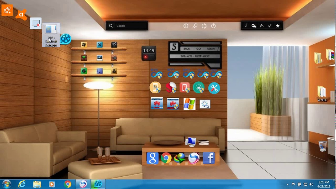 How to make a Beautiful Classic 3D Desktop in Windows 7 8 10 - YouTube