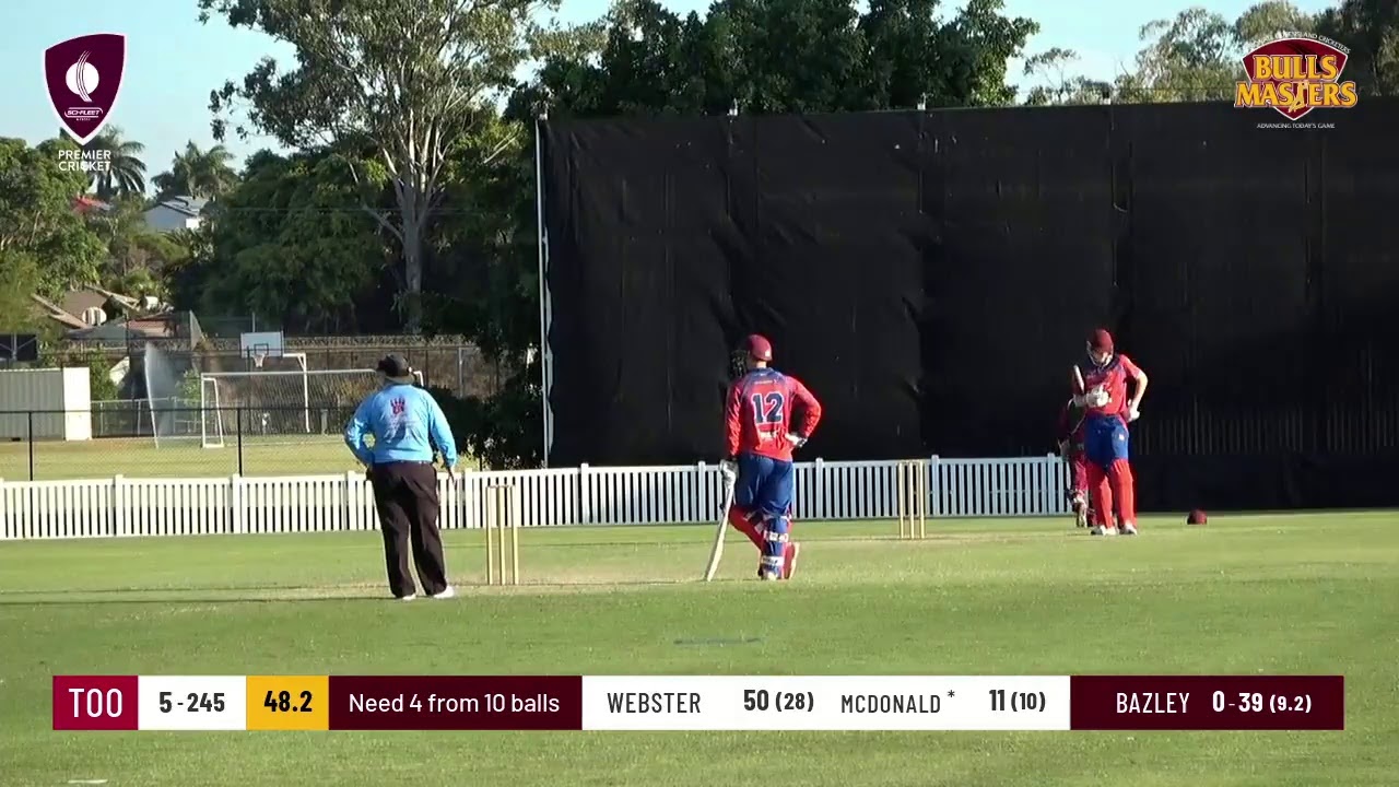 Bulls Masters First Grade Cricket - Round 3 - Redlands v Toombul - YouTube