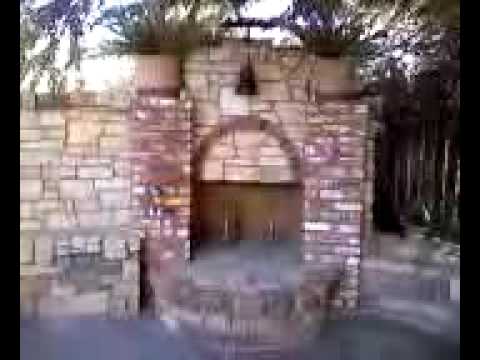 Masonry brick stone rock bbq - YouTube