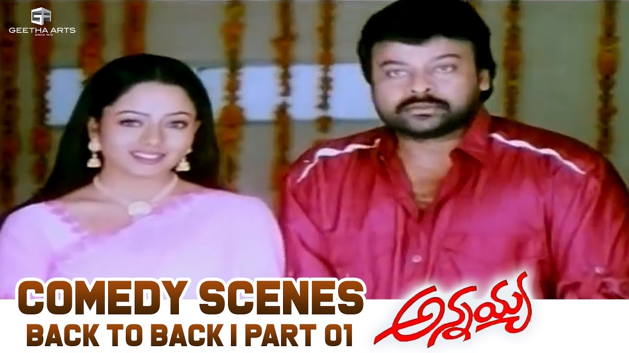 Chiranjeevi & Soundarya Attends A Marriage | Annayya Movie Comedy ...