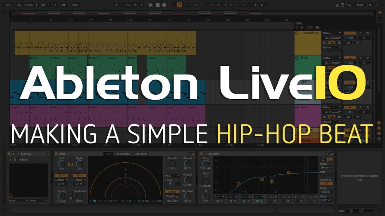 Making a Simple Hip-Hop Beat | Ableton Live 10 - YouTube