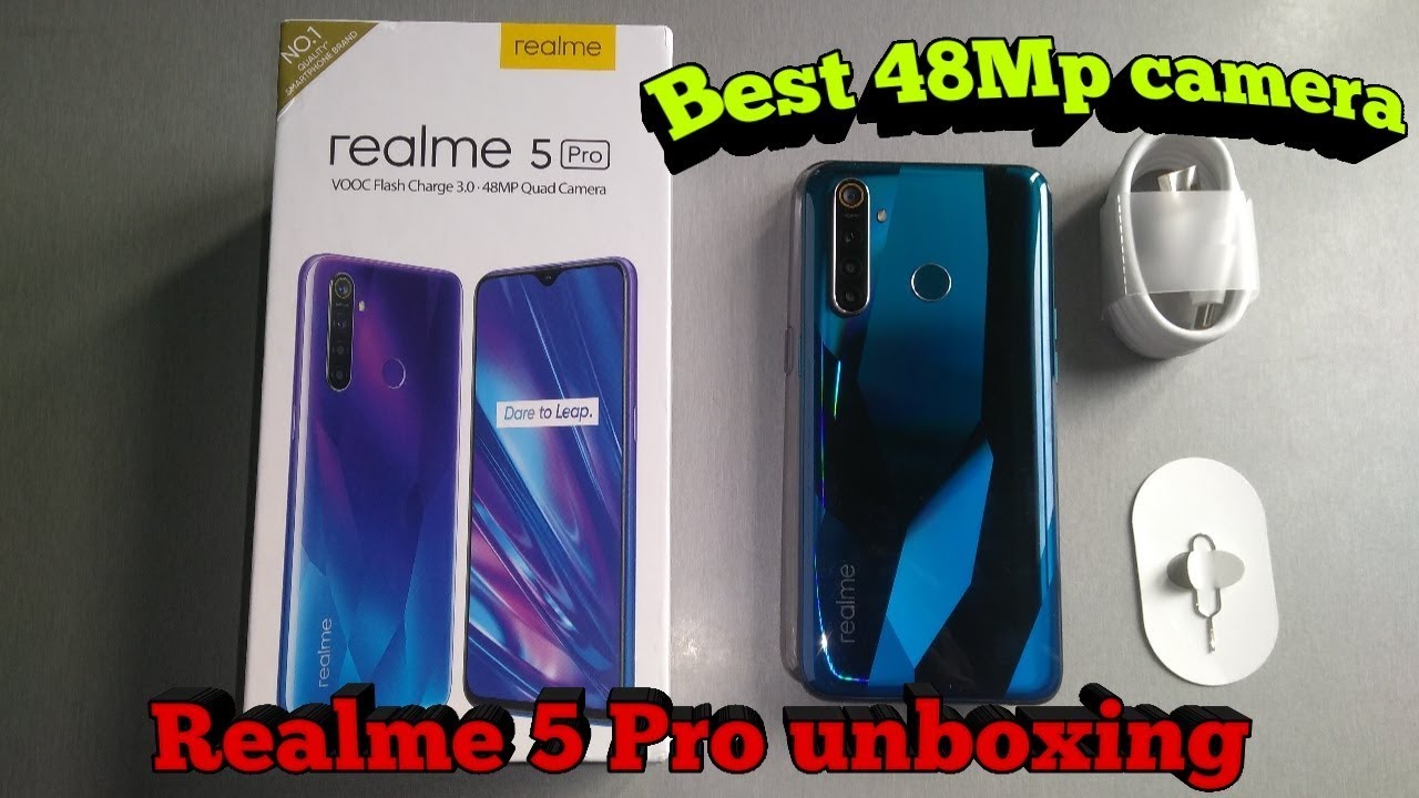 Realme 5 Pro crystal Green 4/64 Gb unboxing price 12000 flipcart - YouTube