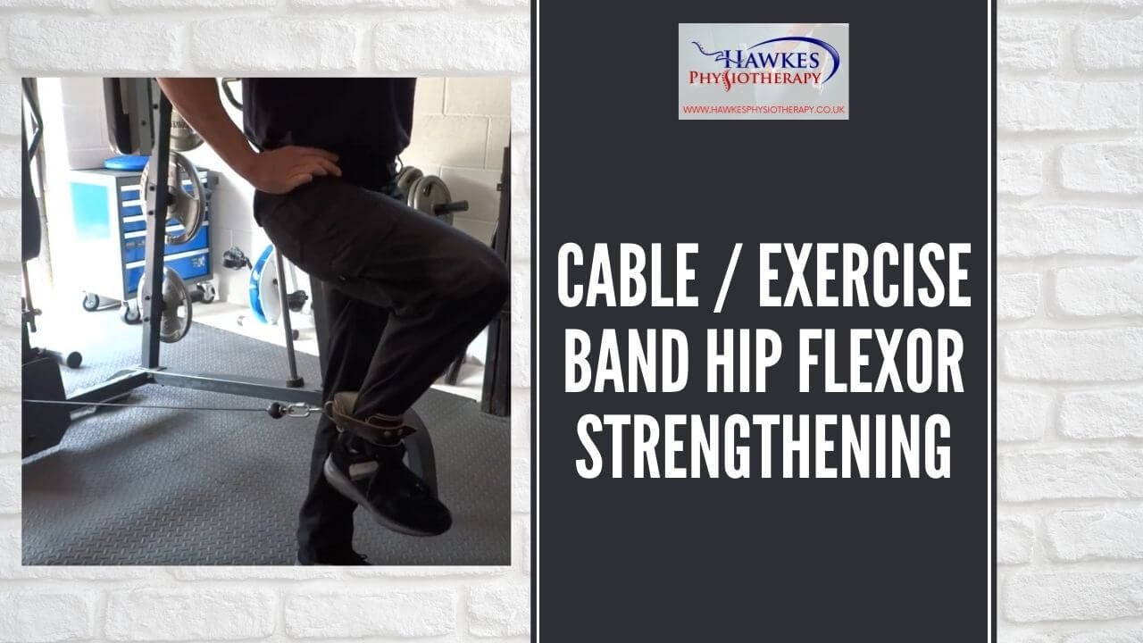 Cable / exercise band Hip flexor strengthening - YouTube