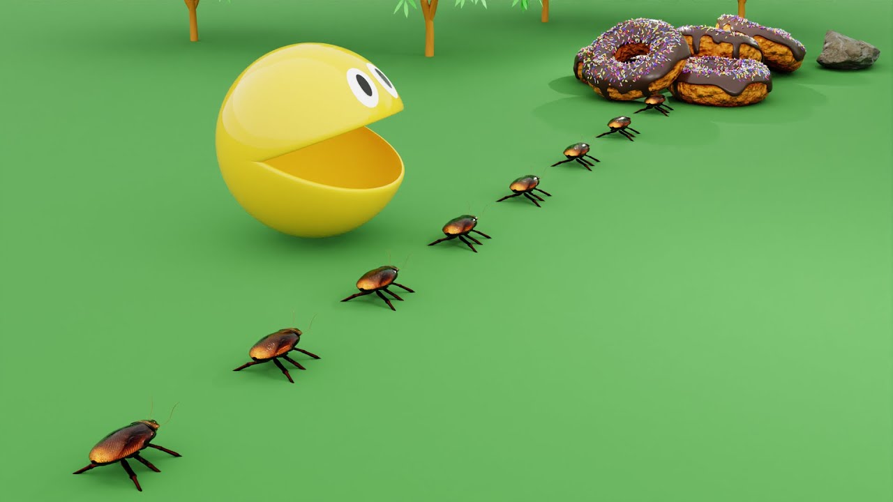 🟡 Pacman vs Bugs: Donut Defense! 🍩 - YouTube