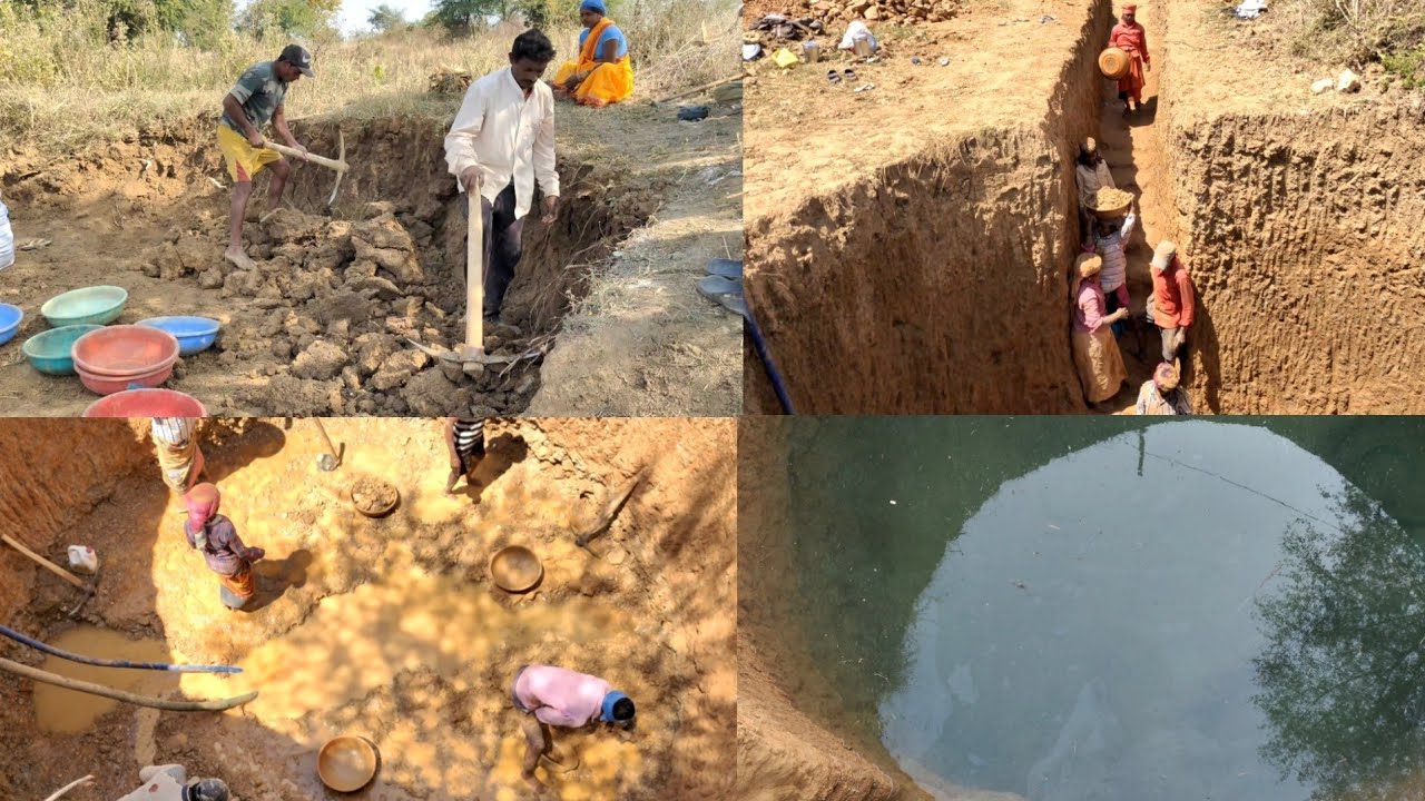 Well Digging By Hand Step By Step || Full Water In 22 Feet. - YouTube