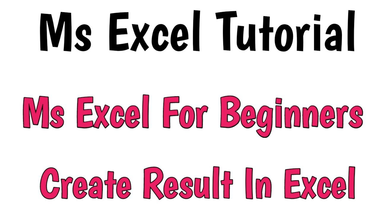 How To Use Ms Excel Make Result Or Apply Formula On Any Data how-to-use-ms-excel-make-result-or-apply-formula-on-any-data