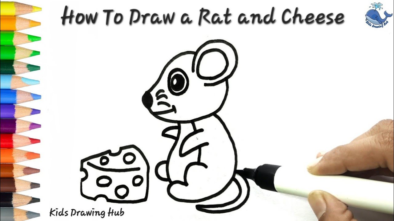 Let's Draw Rat and Cheese: Fun Art Activity for Kids | Kids Drawing Hub ...