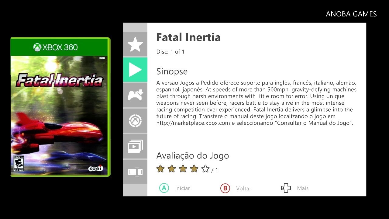 15 Minutos Jogando: Fatal Inertia (Xbox 360) Full HD - 1080 - YouTube