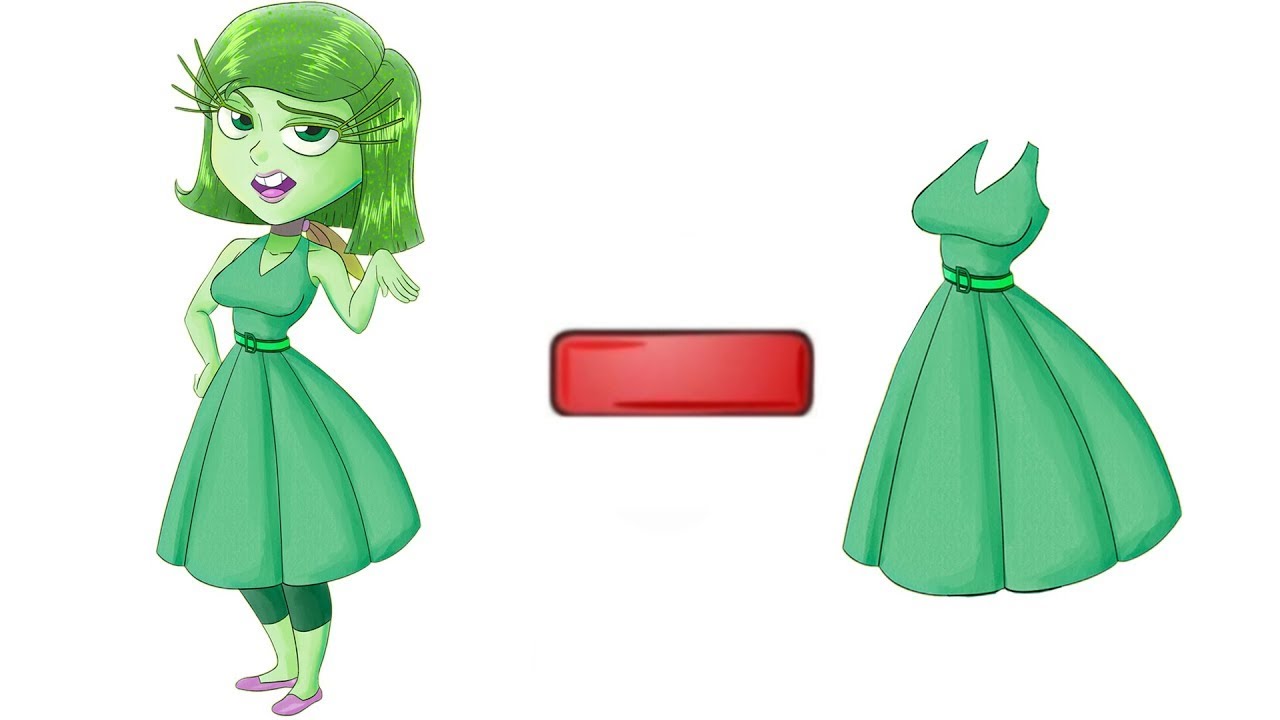 DISGUST - DRESS = ??? Inside in out 2 Animation - YouTube