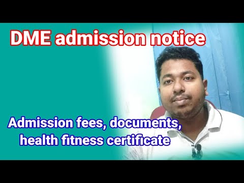 MBBS admissions fees, document, health fitness certificate, DME notice #neetassam #neet - YouTube
