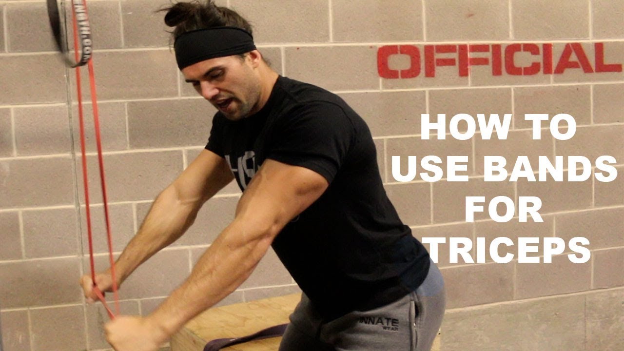 HOW TO USE RESISTANCE BANDS FOR TRICEPS - YouTube