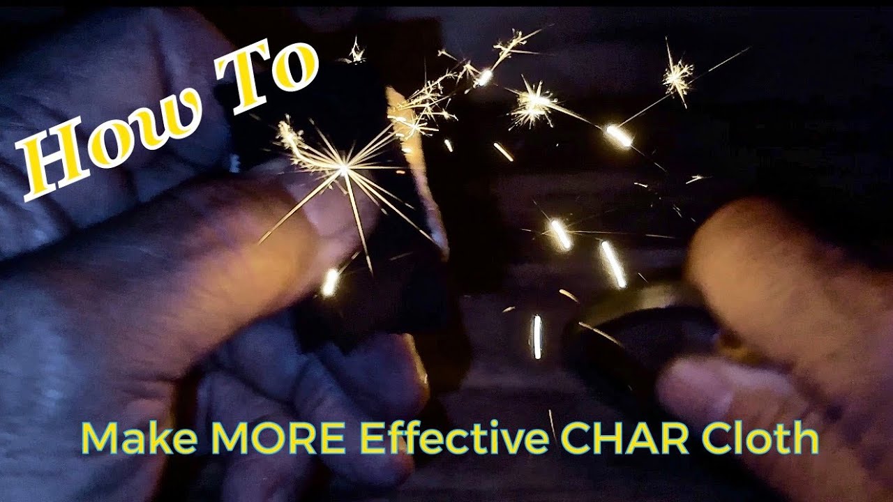 How To Make More Effective Char Cloth | Using 100% Cotton Denim - YouTube