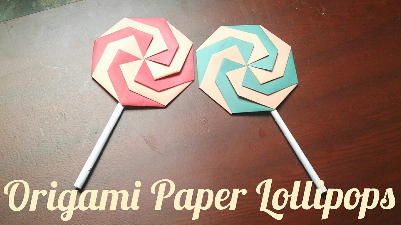 How To Make A Origami Lollipops With Paper Very Easy By| Kids Creative ...