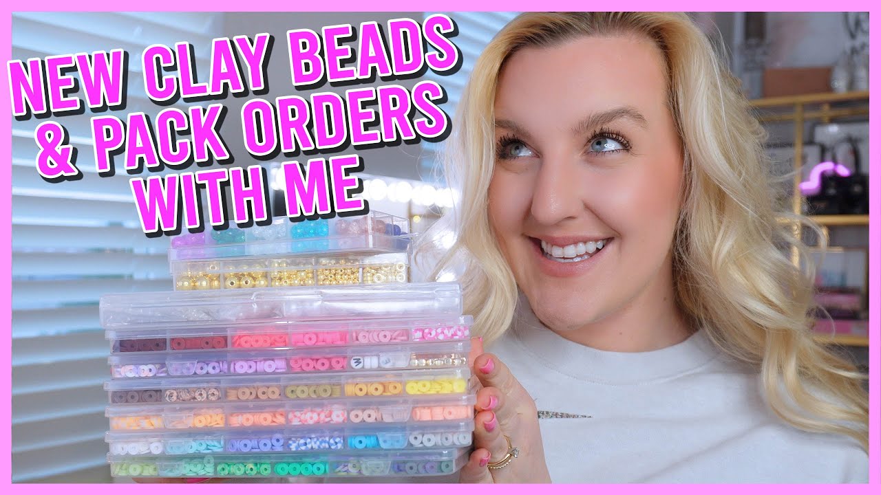 I FINALLY BOUGHT CLAY BEADS! PACK ETSY ORDERS WITH ME & HOW TO MAKE ...